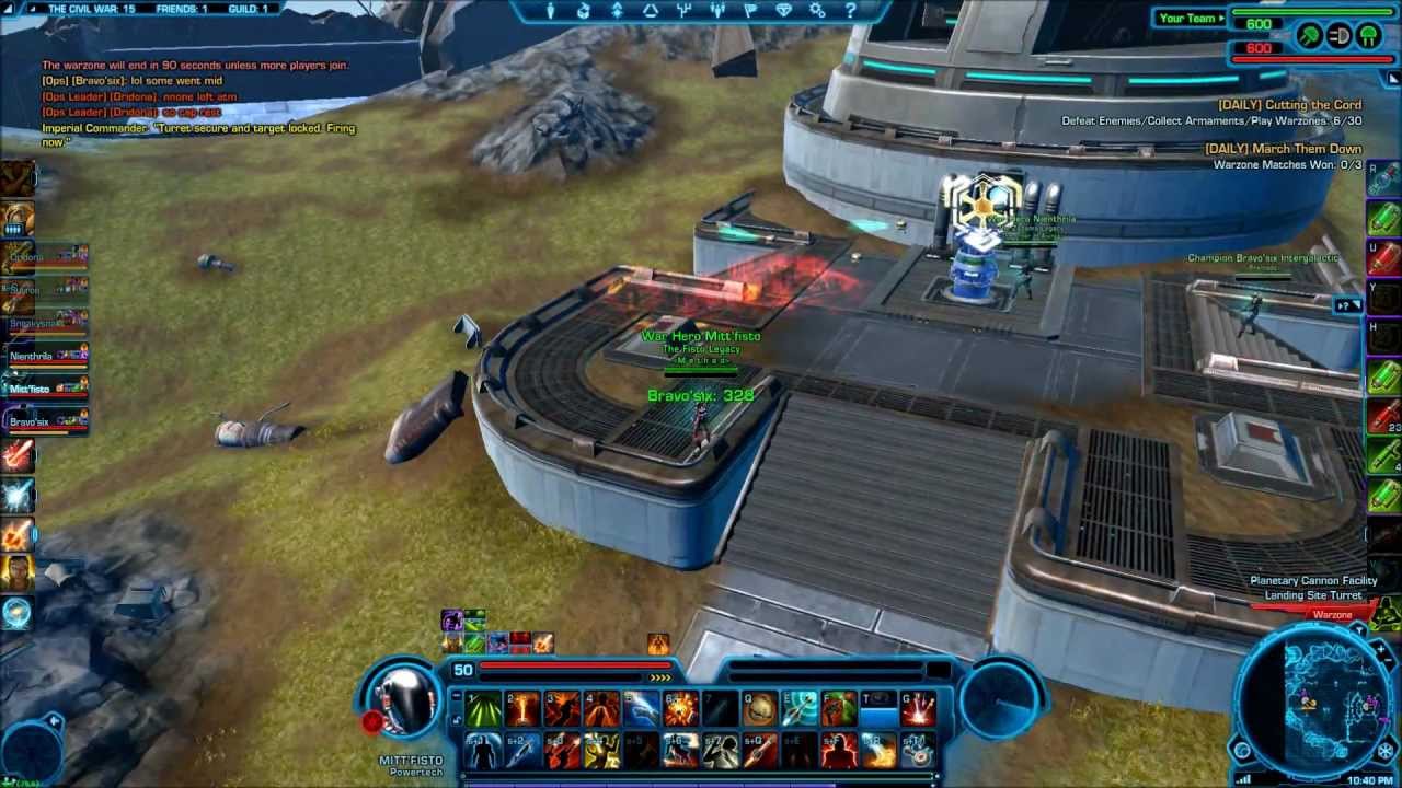 SWTOR Pyrotech DPS Civil War Action & Introduction to Powertech PvP! HD ...