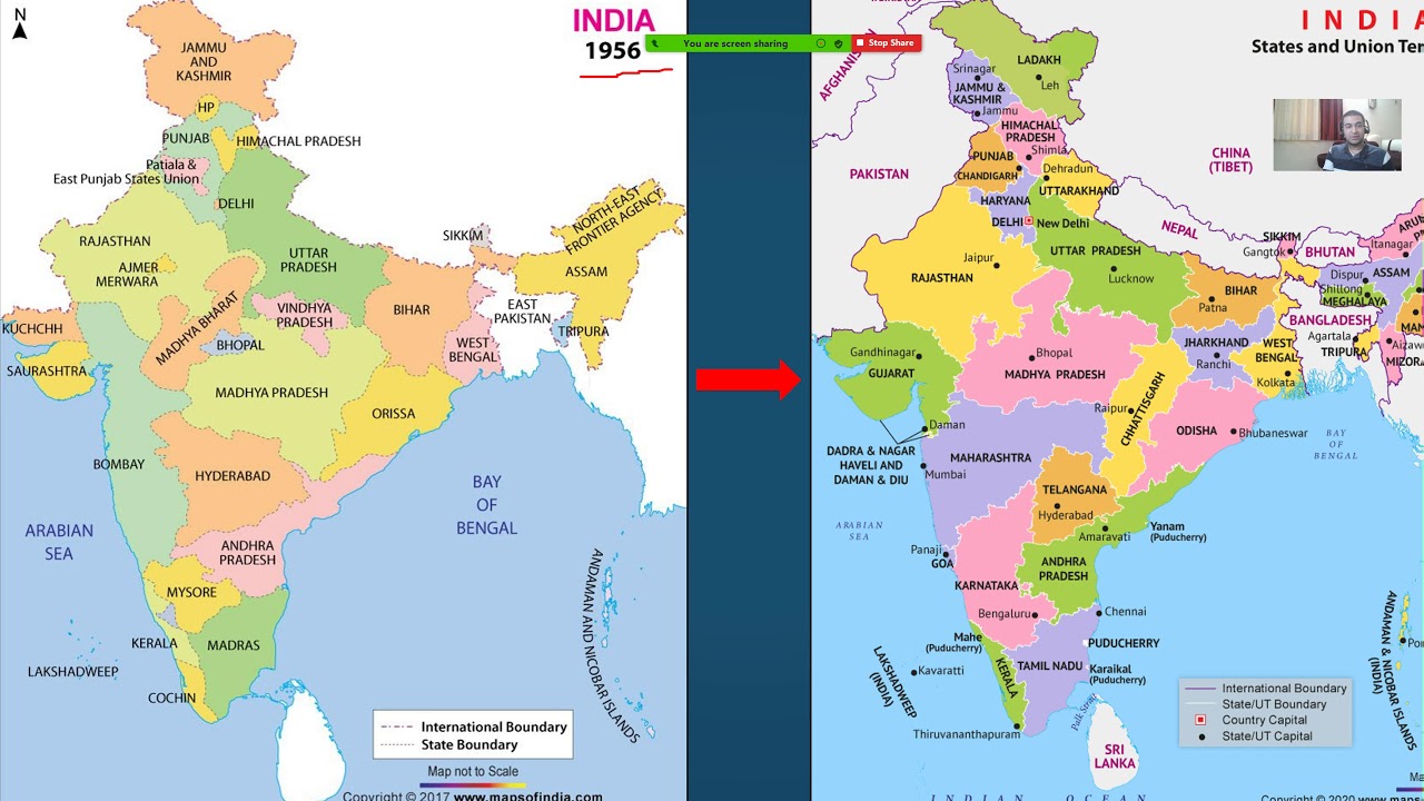 Reorganization of States and UTs - YouTube