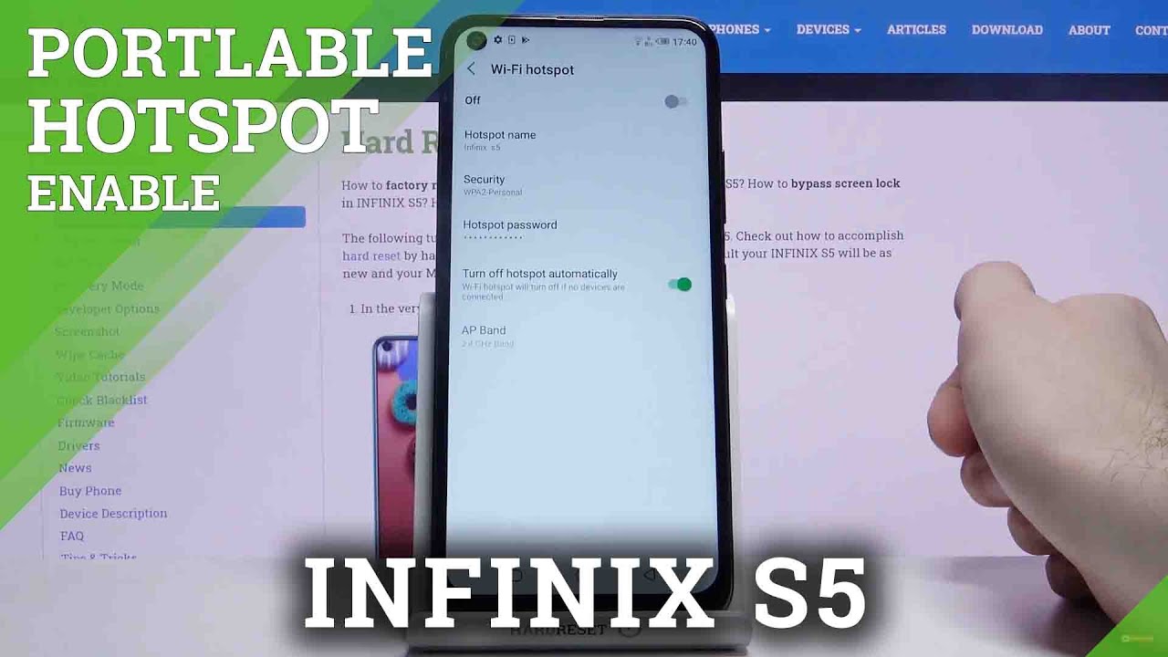 How to Activate Portable Hotspot in INFINIX S5 – Network Access Point ...