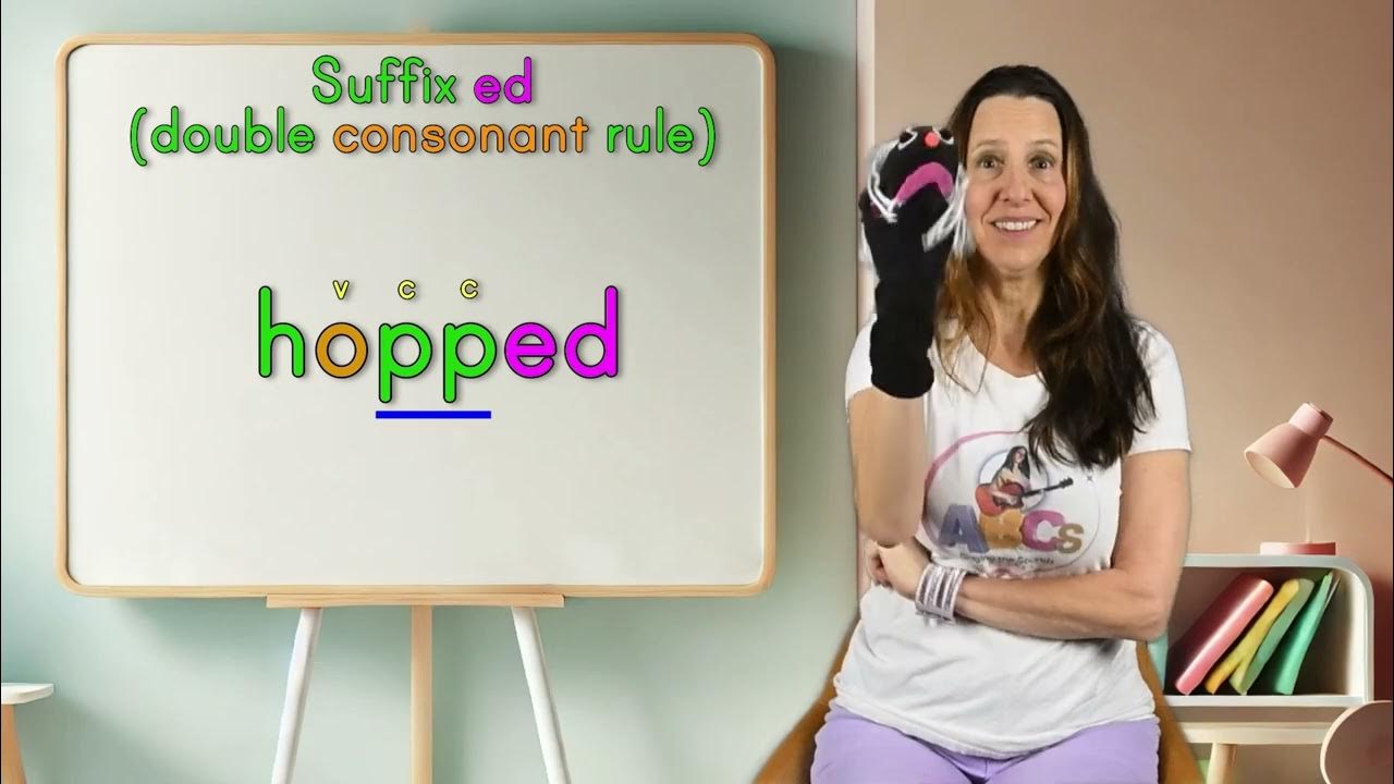 Suffix ed (double consonant rule) - YouTube