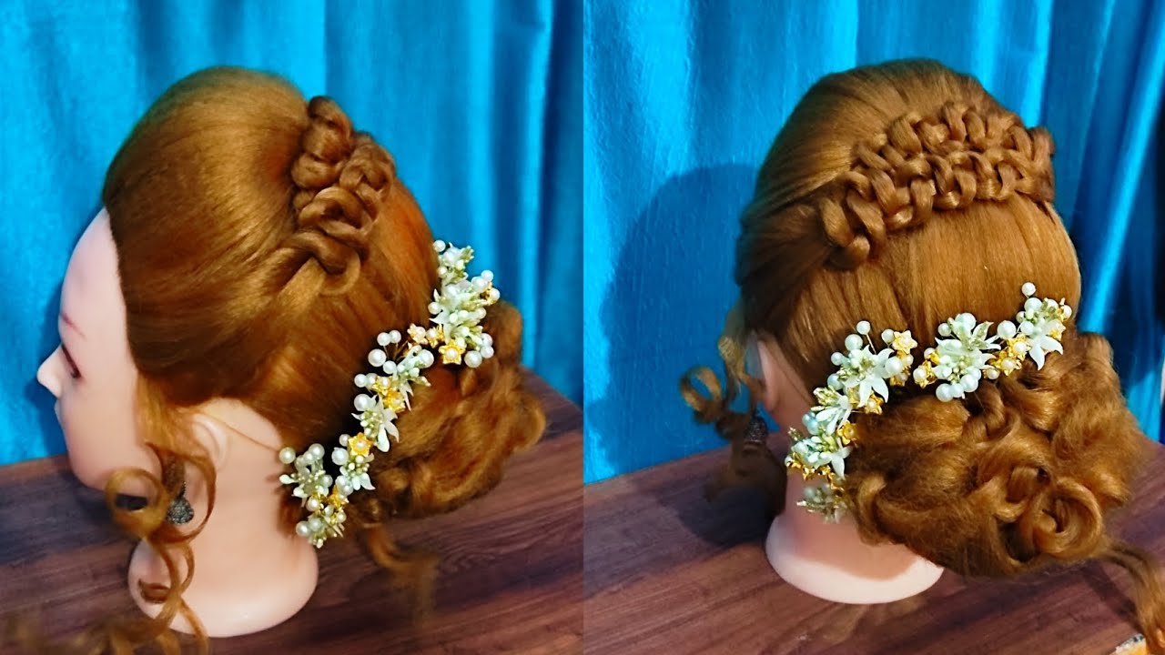 Party Hairstyle Tutorial Easy Techniques For Beginners || Glamorous ...