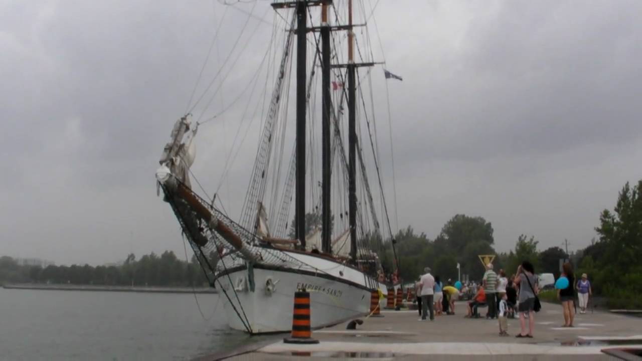tall ship ;EMPIRE SANDY; whitby july 24 2010 - YouTube