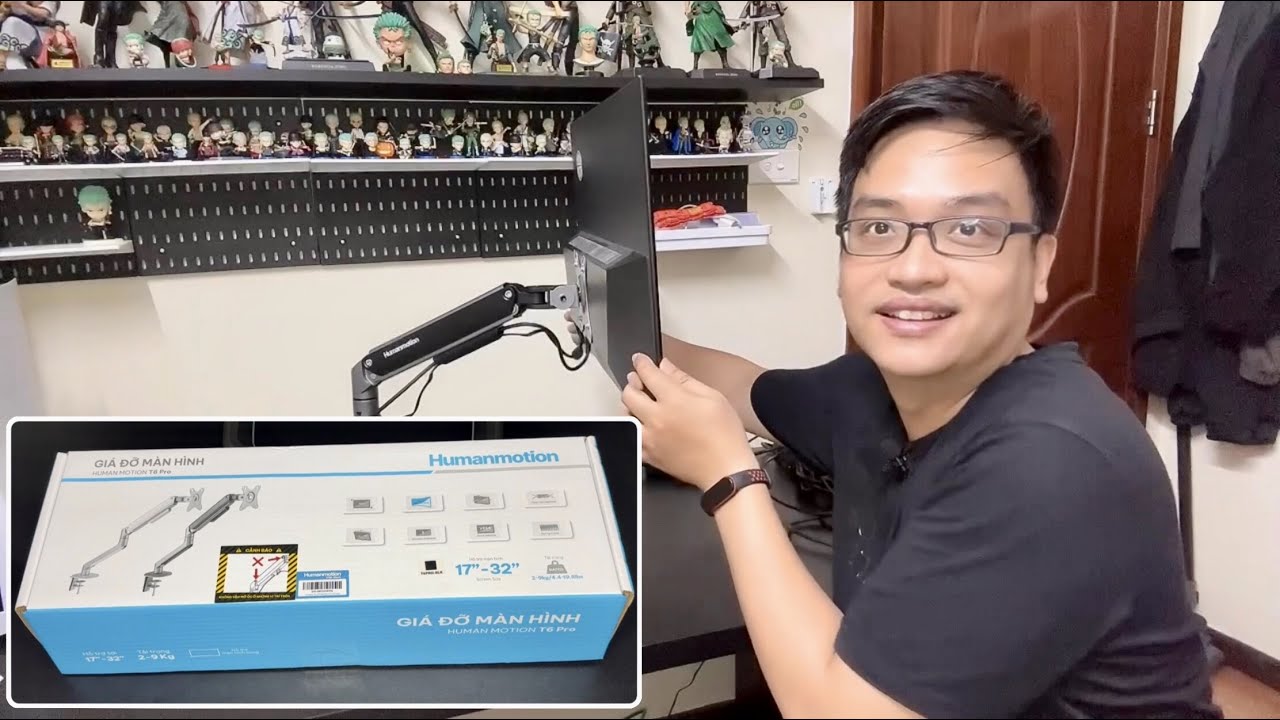 Giá treo màn hình Human Motion T6 Pro - Ổn trong tầm giá - YouTube