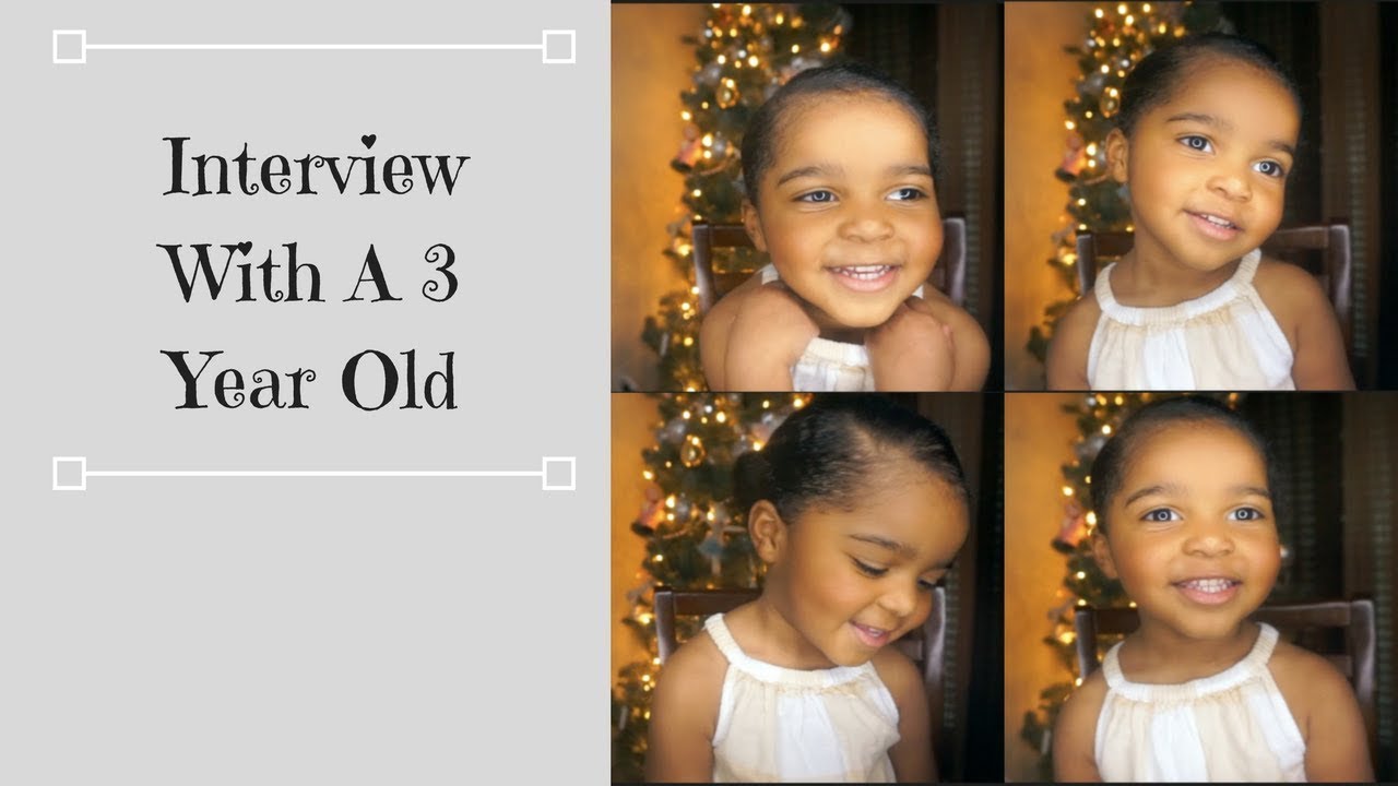 INTERVIEW WITH A 3-YEAR OLD - YouTube