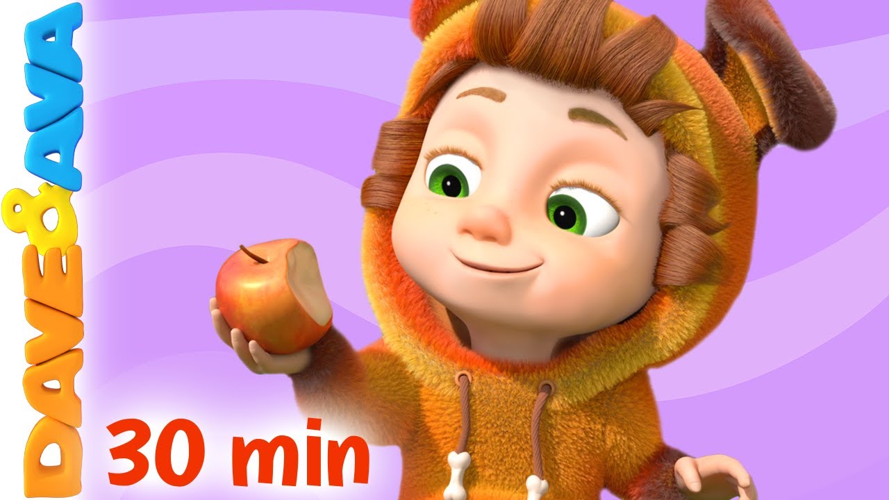 🙌 Five Apples in the Apple Tree | Nursery Rhymes | Little Chicks | Baby ...