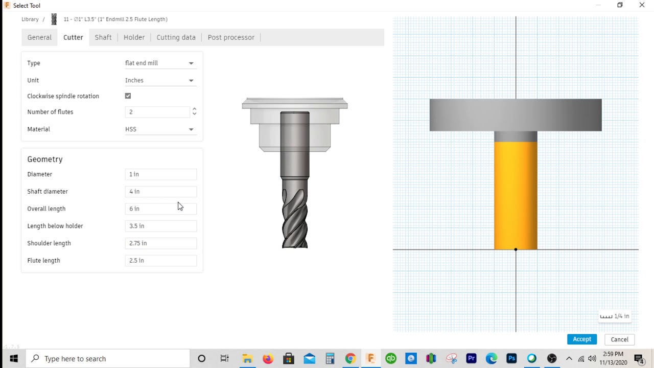 Fusion 360 CAM Mill Tutorial : SolidCore Motor Mount Machine Operations ...