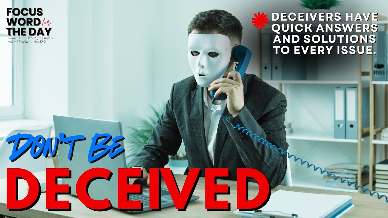 Deceivers Takes On False Identity to Deceive (DONT BE DECEIVED -Part 2)-Pst Gbenga - YouTube