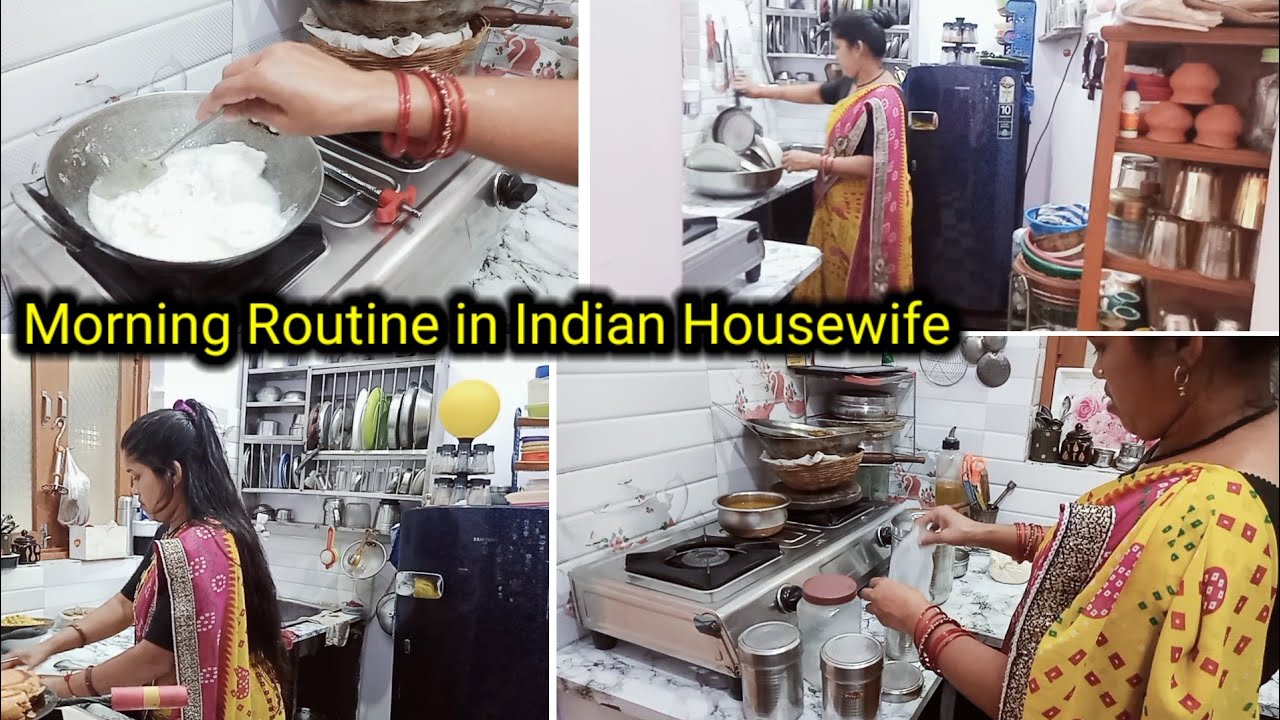 🌹Indian Morning Routine &🌄हर औरत की सुबह से दिन की शुरुआत kitchen से ...