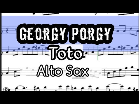Georgy Porgy Alto Sax Sheet Music Backing Track Play Along Partitura ...