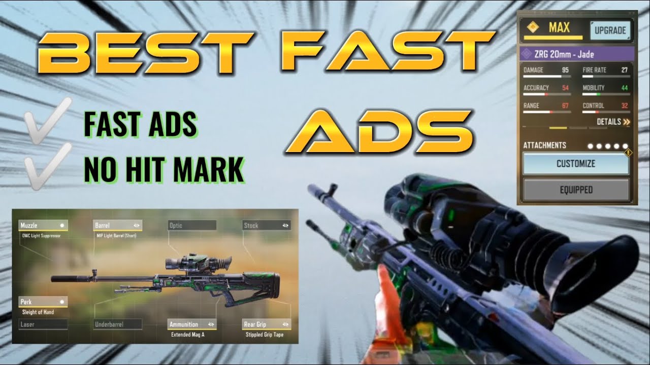 WHEN YOU USED ZRG IN CALL OF DUTY: MOBILE • BEST FAST ADS • NO HIT MARK ...