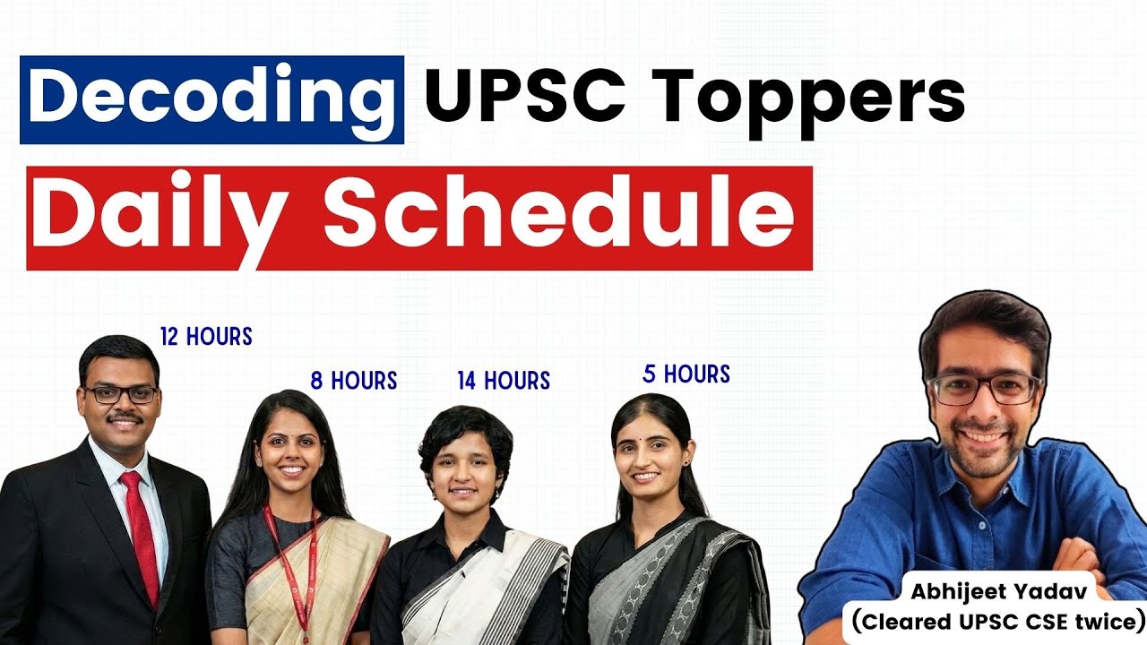 How to manage time in UPSC preparation? | Ideal Daily schedule - YouTube