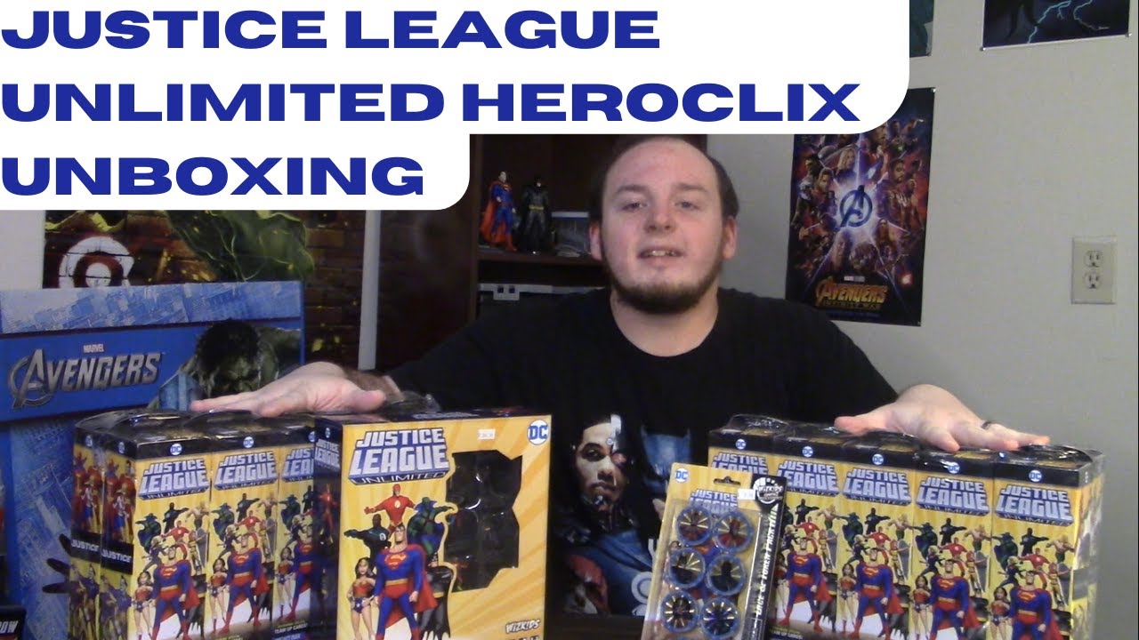 Heroclix Unboxing: Justice League Unlimited case & Starter Set - YouTube
