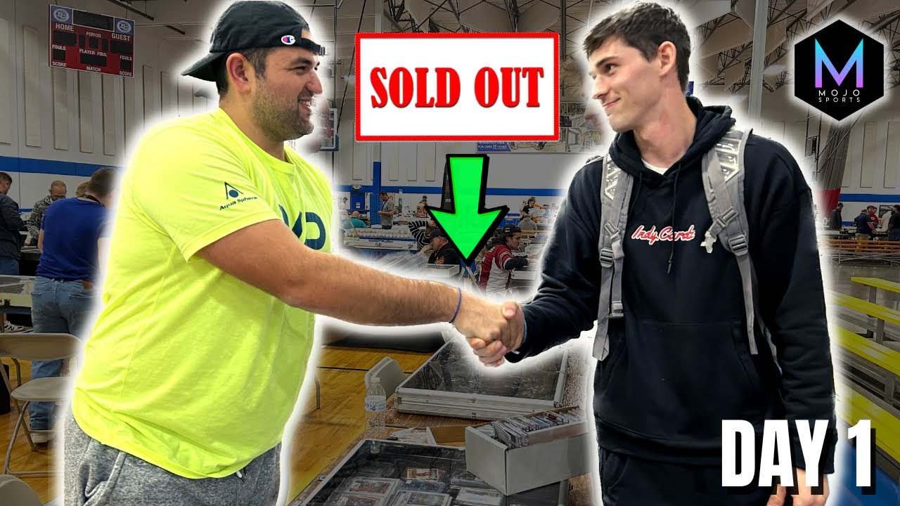 I SOLD OUT OF SPORTS CARDS? Midwest Monster Card Show Vlog - YouTube