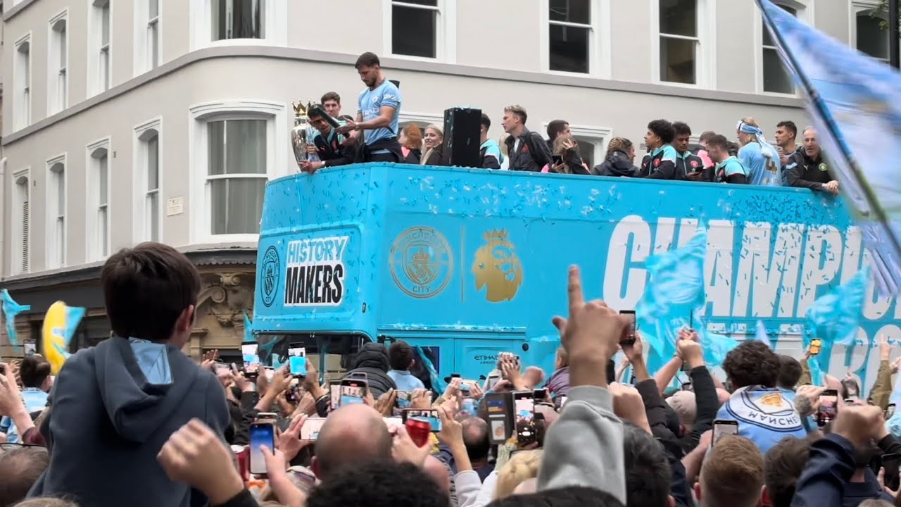 Man City Title Parade 4-IN-A-ROW! CHAMPIONS AGAIN! - YouTube