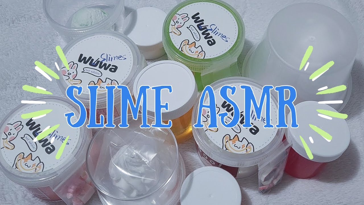 slime asmr | slime noob plays with slime for the first time | wuwa ...