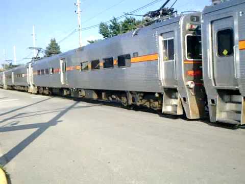 Metra running in middle of 17th street Michigan City station - Indiana ...