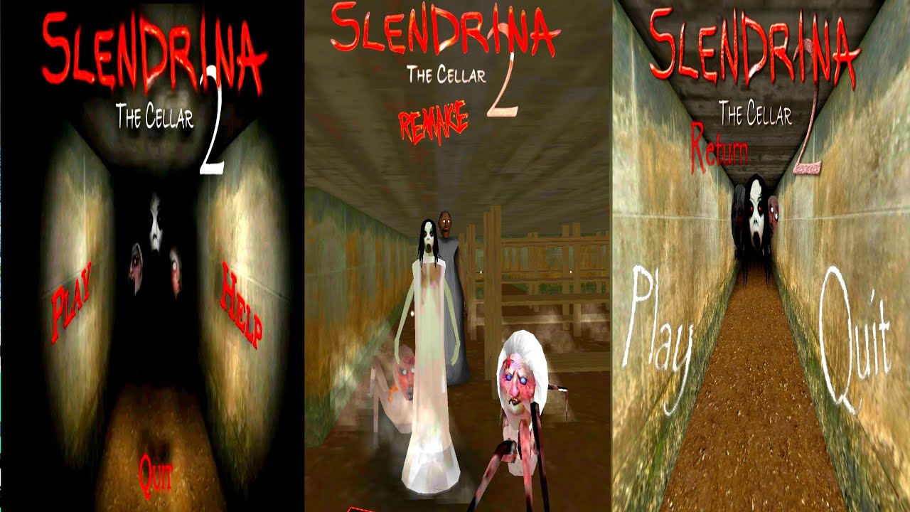 Slendrina The Cellar 2 Vs Remake Vs Return (Android) - Full Gameplay ...