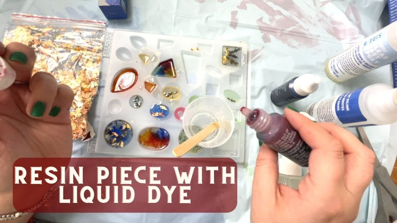 Creating a Resin Piece With Liquid Dye -Tutorial - YouTube