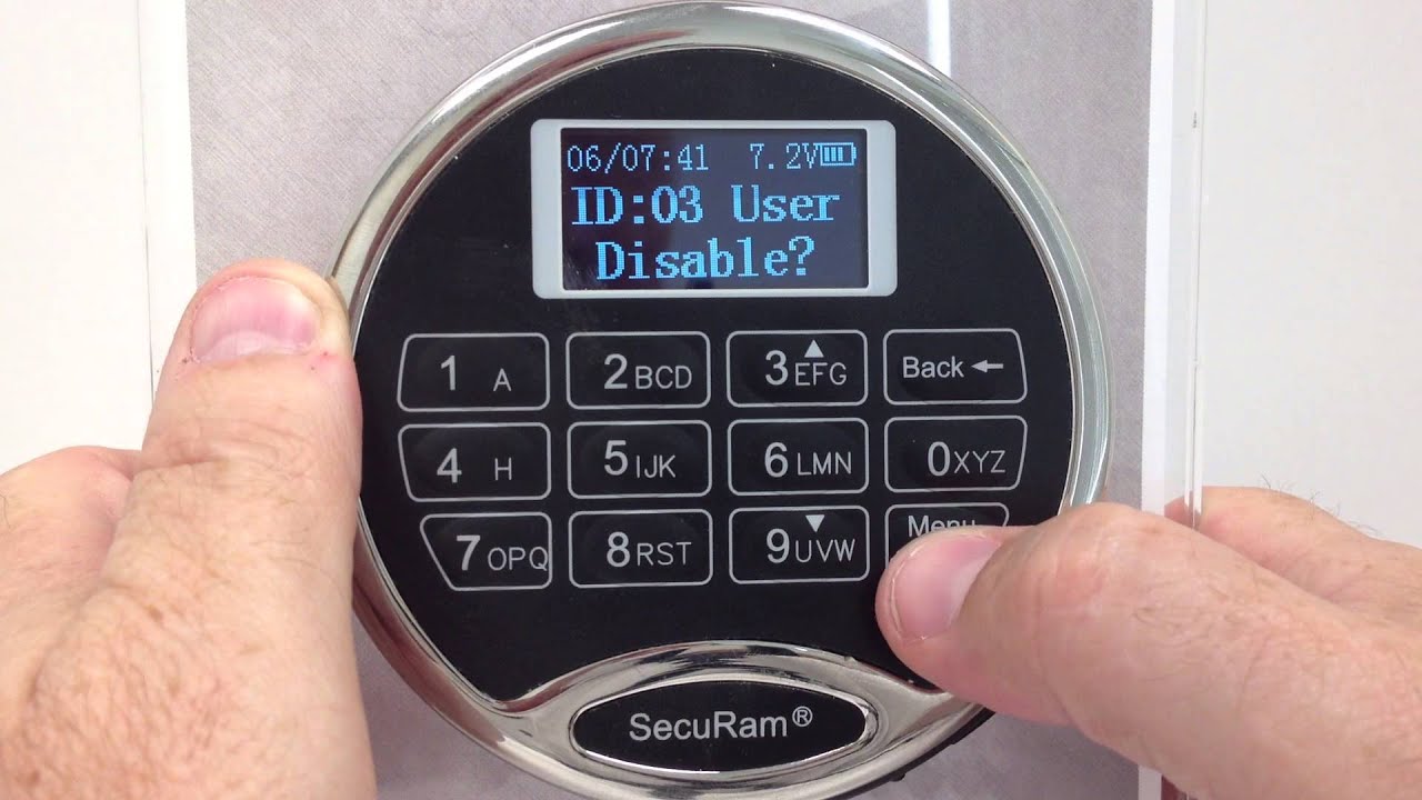 ProLogic Series - Enable/Disable USER Code - ProLogic L22-L66 -- SecuRam - YouTube