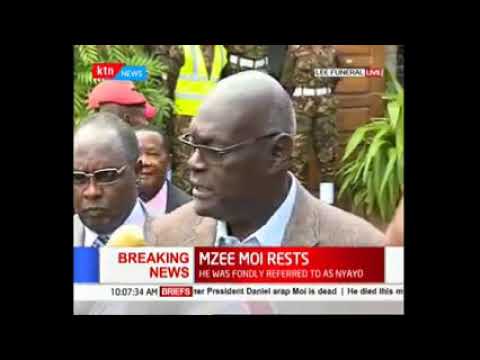 Pre speeches to moi burial, Fred gumo speaks - YouTube
