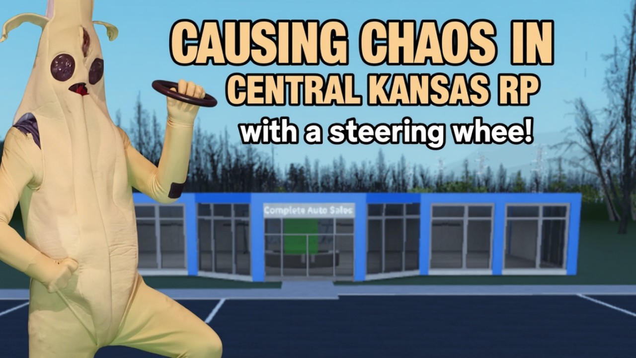 CREATING CHAOS IN CENTRAL KANSAS RP (roblox) WITH A STEERING WHEEL ...