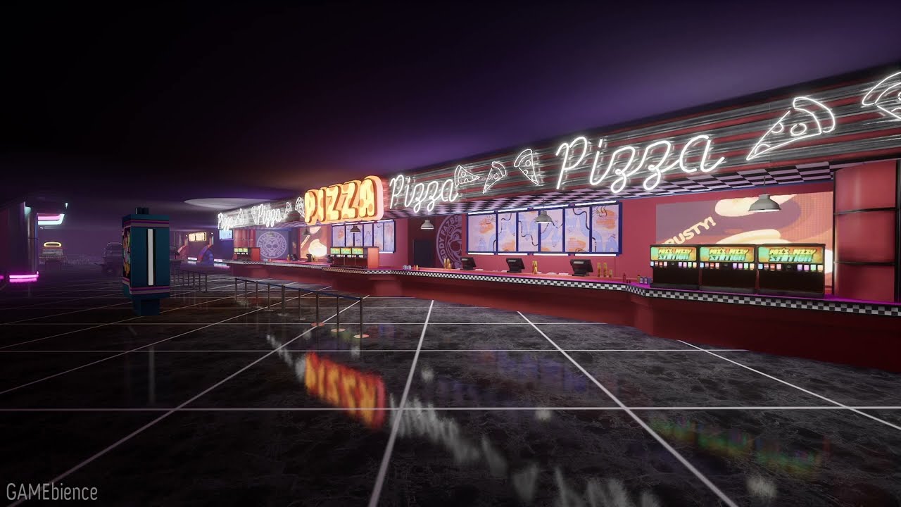 3 Hour - Five Nights at Freddy’s: Security Breach - Food Court Ambience ...