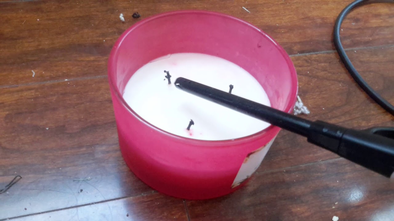 How to use a lighter and how to unlight a candle - YouTube