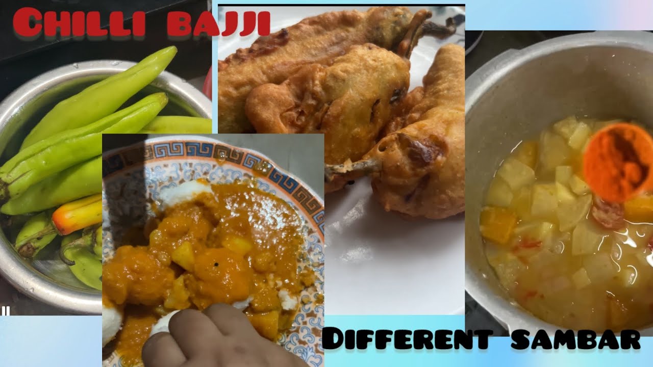 Chilli Bajji & 4 Varieties of Sambar – South Indian Flavor Explosion! 🌶 ...
