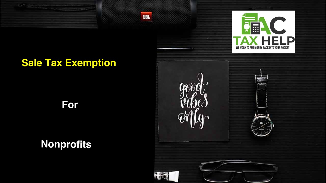 Sales Tax Exemption For Nonprofits - YouTube