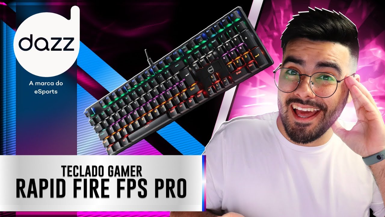 UNBOXING TECLADO GAMER RAPID FIRE FPS PRO I ‹ DAZZ › - YouTube
