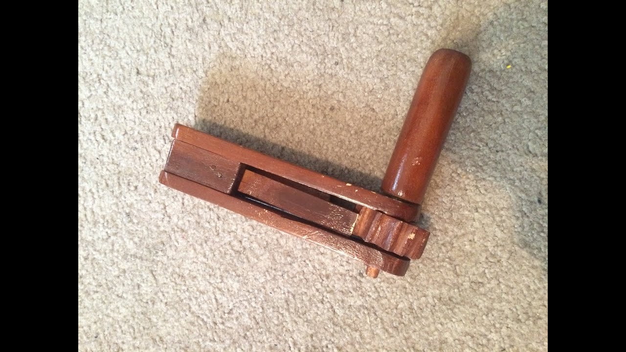wooden clapper for events. - YouTube
