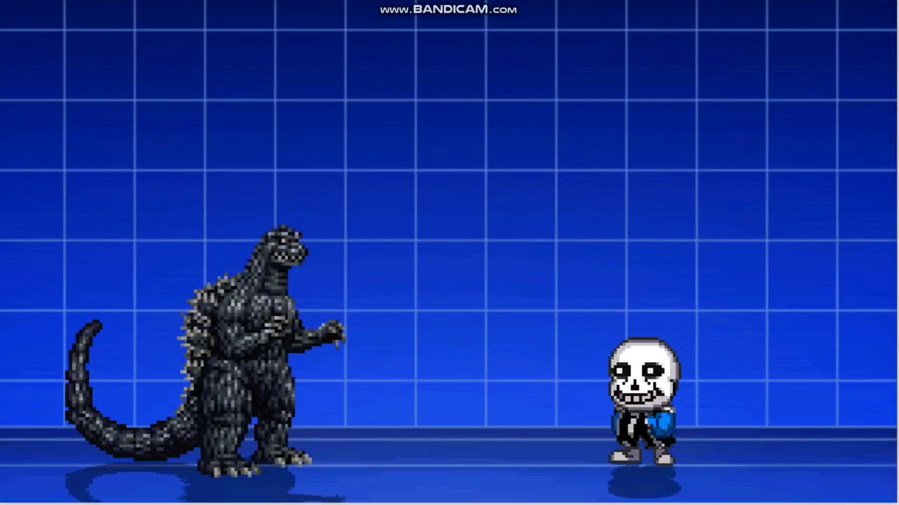 godzilla vs sans - YouTube