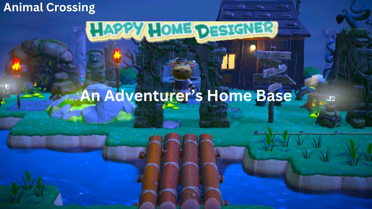 An Adventurer's Home Base for Vic! Animal Crossing New Horizons, Happy ...