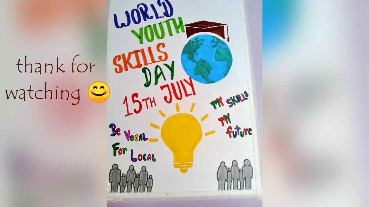 Idea for world youth skills day/ drawing for skills day/ my skills my ...