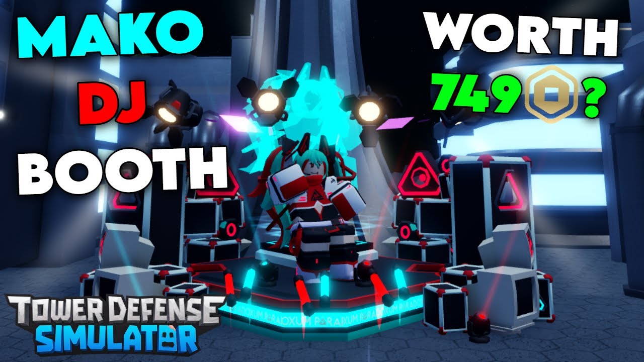 New Mako DJ Skin Review | Roblox Tower Defense Simulator - YouTube