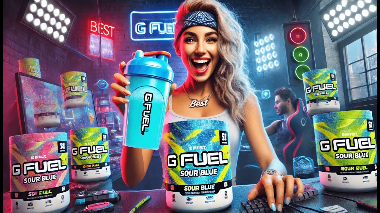 💧 G Fuel Sour Blue Chug and Shaker Bottle Bundle | Best G Fuel Sour ...