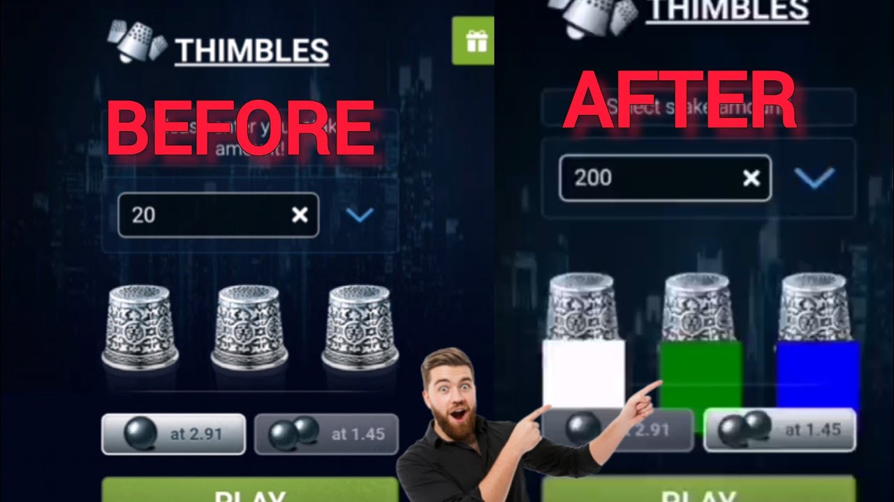 How to hack 1xbet Thimbles to add colors to it for easy Identification ...