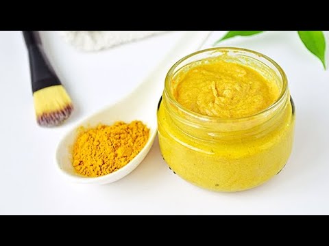 Diy turmeric under eye mask for dark circles & puffiness - YouTube