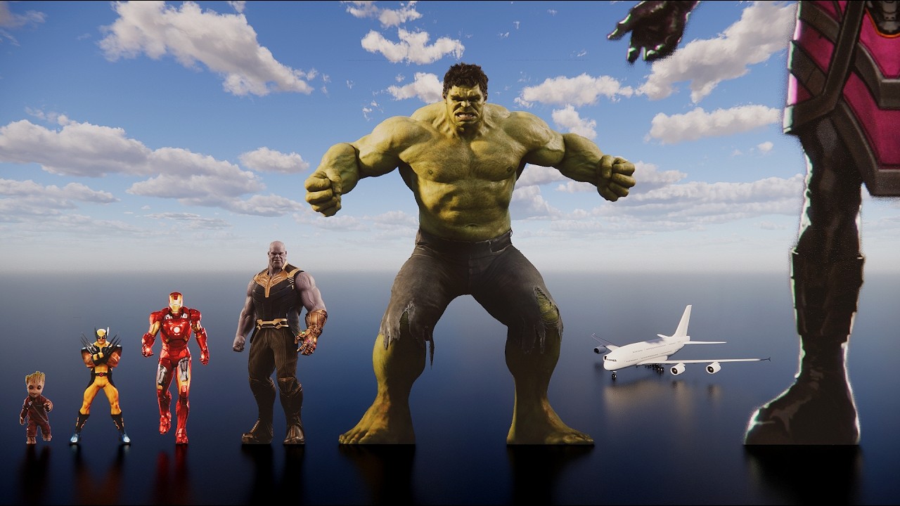 Marvel Characters Size Comparison: Who’s the Biggest on Earth? - YouTube