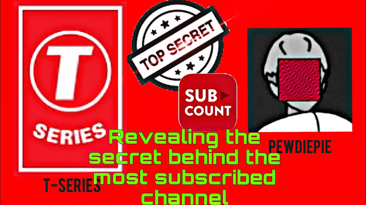 WHAT IS THE SECRET BEHIND THE SUB COUNT OF T SERIES AND PEWDIEPIE - YouTube
