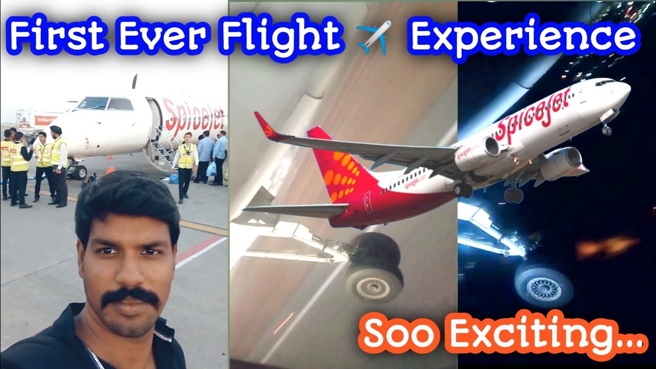 My First Flight ️ Experience || First Flight Journey || SpiceJet Flight ...