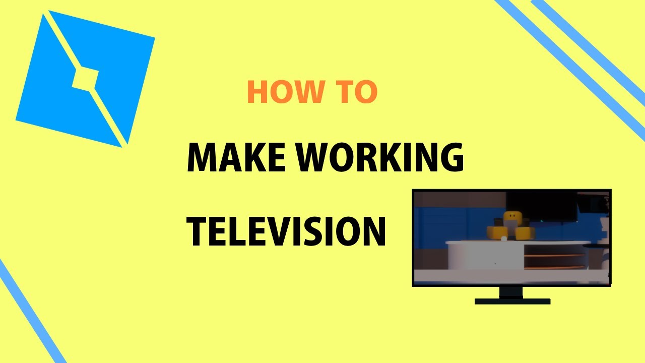 ROBLOX STUDIO | How to make working TV - YouTube