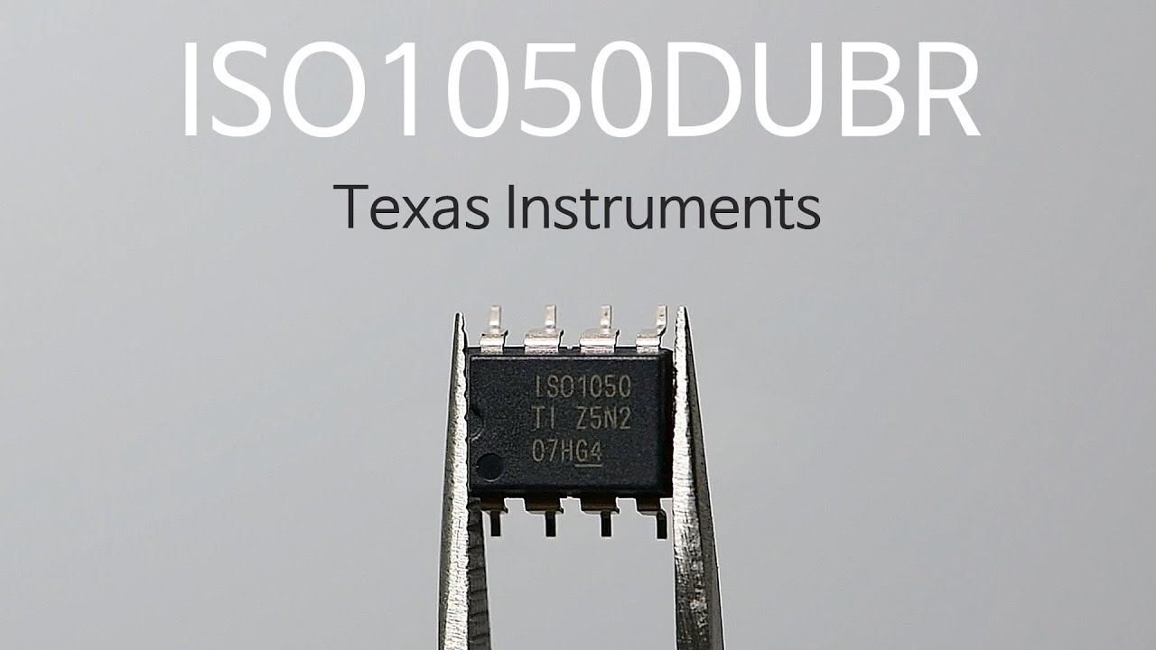 ISO1050DUBR - Texas Instruments : ISOLATED CAN TRANSCEIVER - YouTube