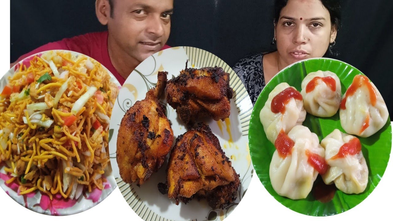 Ghati Garam // Veg Momo Chicken Soup // Chicken Fry #eatingchallenge ...