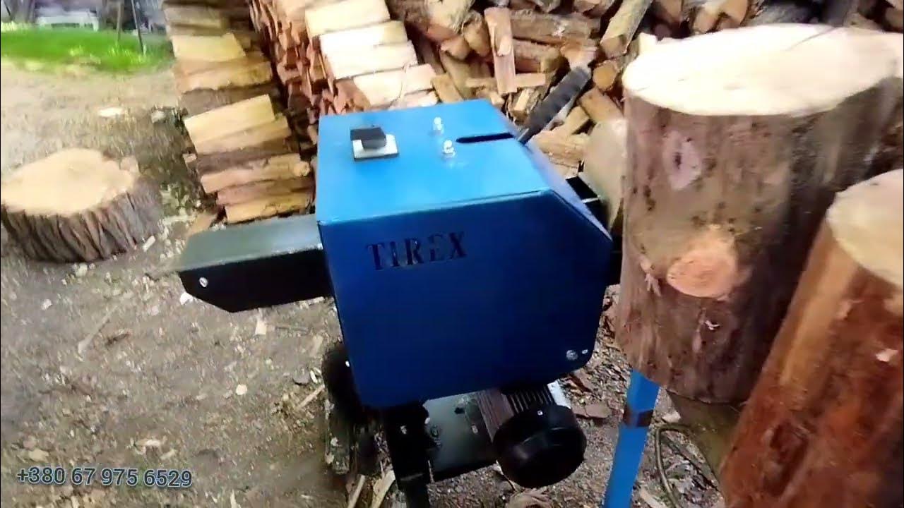 Міні дровокол рейковий - YouTube