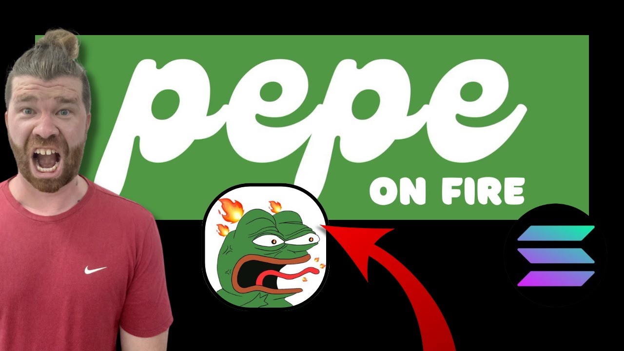 Pepe On Fire Solana Meme Burning - YouTube