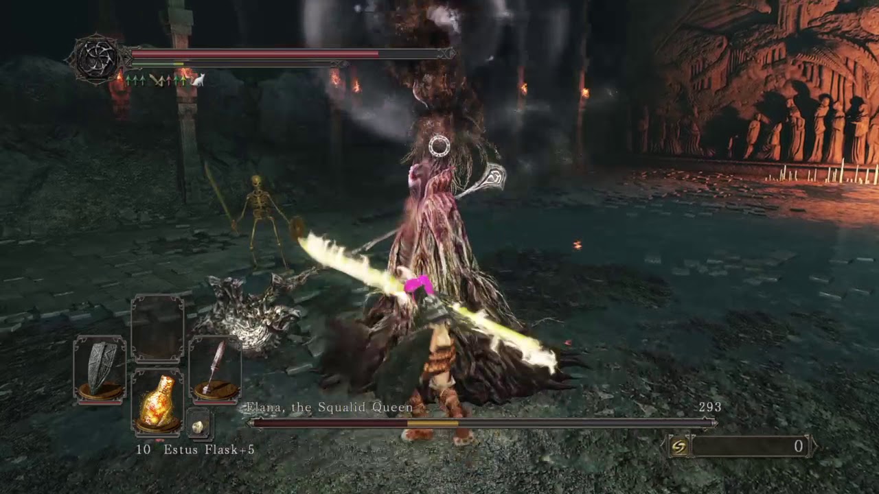 Elana, the Squalid Queen Boss Fight DS2 - YouTube