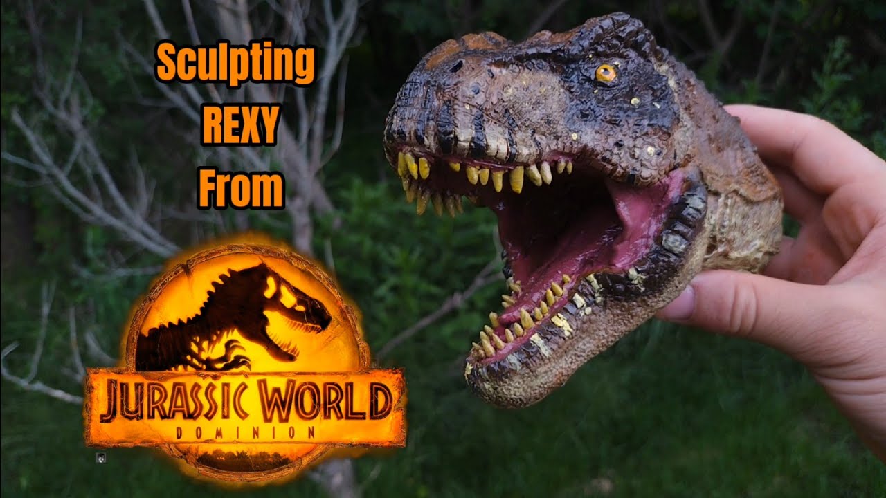 Sculpting A Bust Sculpture Of REXY |T-Rex From Jurassic World: Dominion ...