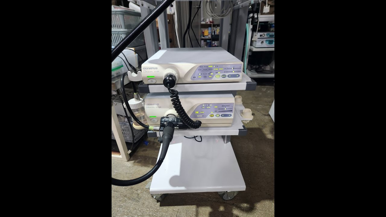 Olympus CV 260 Evis Lucera Video Endoscopy System with Q-260 - YouTube