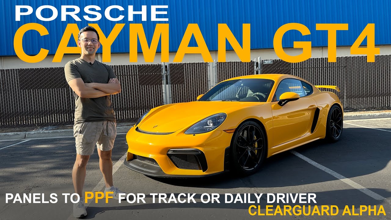 New Porsche Cayman GT4: Custom PPF Coverage for the Track and Daily ...